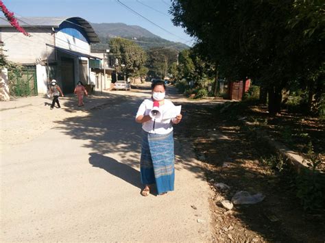 ပန်ဆိုင်း ကြူကုတ် မြို့၌ ကိုဗစ် ၁၉ ရောဂါ ကာကွယ်ရေး အသိပညာပေး ဆော်ဩဆောင်ရွက်ခြင်းများကို ဆောင်ရွက