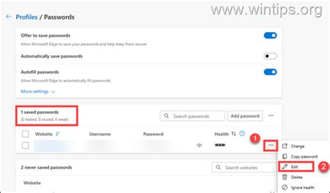 How To View Saved Passwords In Microsoft Edge WinTips Org