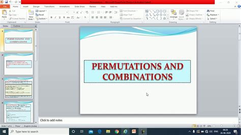 Permutations And Factorial Notation Youtube