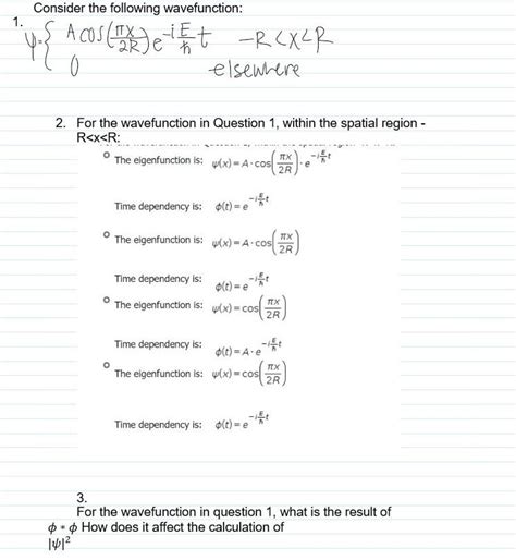 Solved 1 Consider The Following Wavefunction Itx E 2r Je 0