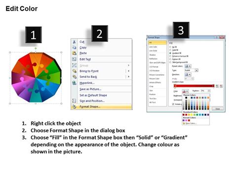 3d Puzzle Pieces 12 In Pie Chart Powerpoint Slides And Ppt Templates Db