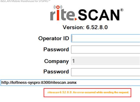 Error An Error Occurred While Sending The Request Ritesoft Support