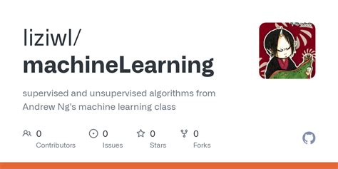 Github Liziwlmachinelearning Supervised And Unsupervised Algorithms From Andrew Ngs Machine