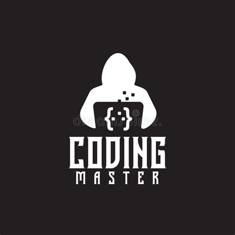 coding programmer website company logo design stock vector illustration of company data