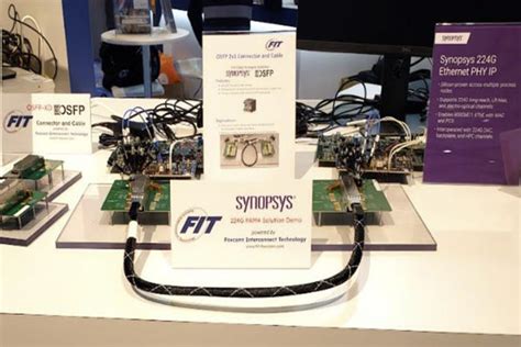 Foxconn Interconnect Technology Showcases Osfp 2x1 Smt Connector Upper Port With Synopsys 224g