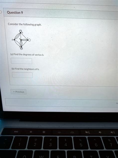 Solved Question Consider The Following Graph A Find The Degrees
