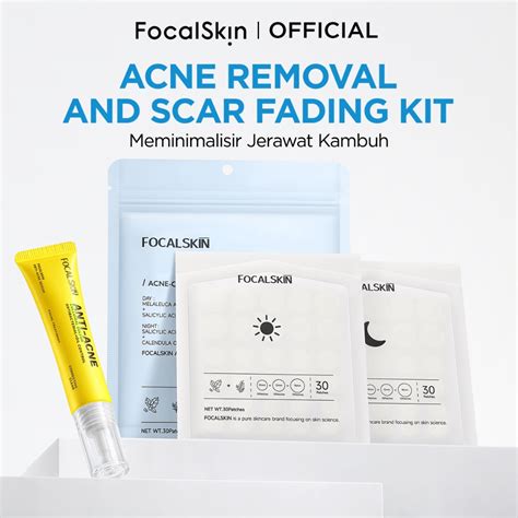 Jual Focalskin Acne Removal And Scar Fading Kit Anti Acne Serum Peel