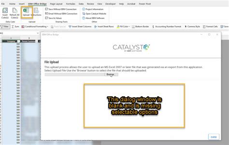 Excel Upload Bug File Doesnt Validate Or Process Ebm Software