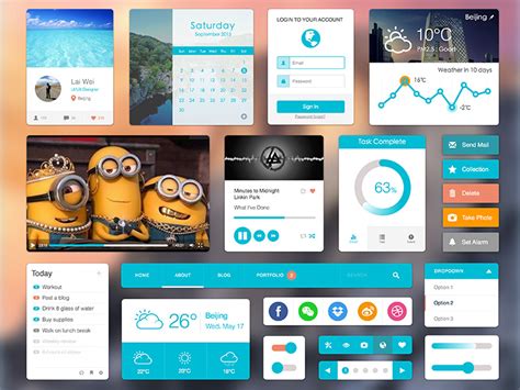 Flat UI Elements Sketch Freebie Download Free Resource For Sketch Sketch App Sources