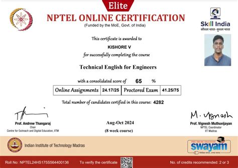 Kishore V On Linkedin Technicalwriting Professionaldevelopment Nptel Continuouslearning
