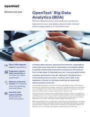 Empower Data Exploration With OpenText Big Data Analytics Course Hero