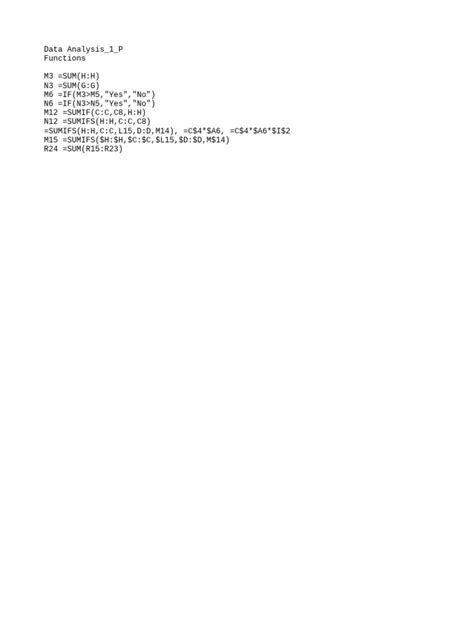 Data Analysis 1 P Pdf
