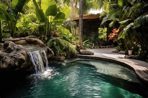 Premium Ai Image Paradise Oasis The Ultimate Tropical Pool Retreat