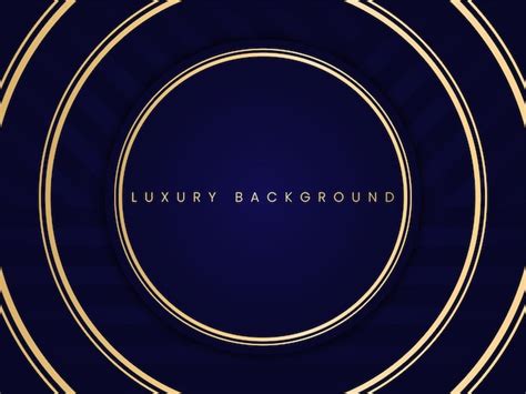 럭셔리 로얄 블루와 골든 추상적 인 배경 프리미엄 벡터