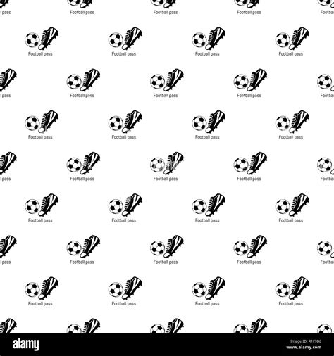 Football Pass Pattern Vector Seamless Stock Vector Image And Art Alamy