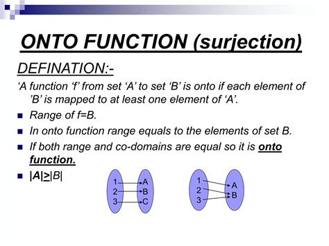 Onto One To One Function Ppt Programming Languages Computing