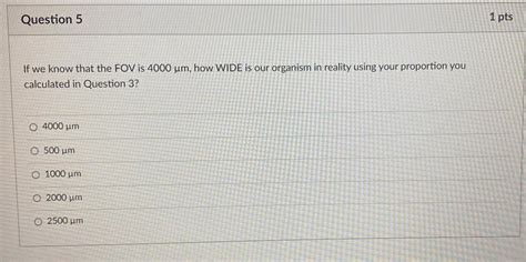 Solved D Question Pts When Working With A Microscope Chegg