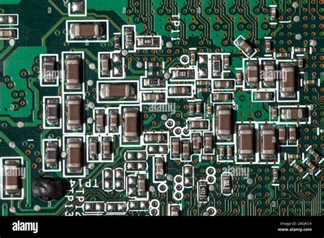 Macro Photography Electronics Motherboard Detail Hi Res Stock Photography And Images Alamy