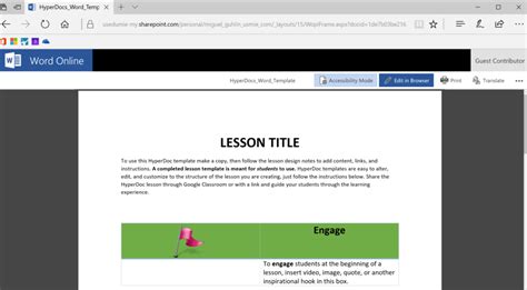 Hypernotes Use Hyperdocs With Ms Office 365 Tcea Technotes Blog