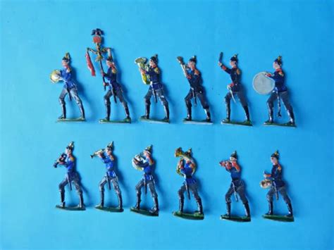 Plats DÉtain Zinnfiguren Guerre De 1870 12 Musique Casque à