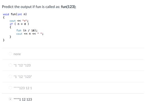 Solved How Does 1 12 123 Print I Understand How 4 Stars
