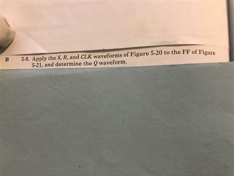 Solved B Apply The S R And CLK Waveforms Of Figure Chegg