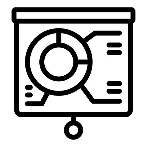 Presentation Screen Showing Pie Chart With Data Analysis And Statistics 48780876 Vector Art At