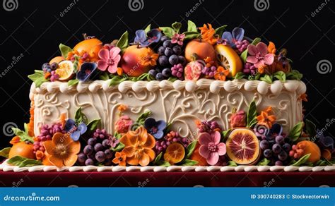 Bakery Horizontal Seamless Border With Pastry Vector Illustration
