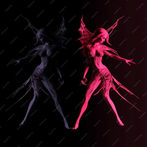 Premium Ai Image There Are Two Women In The Same Pose With Their Arms Outstretched Generative Ai