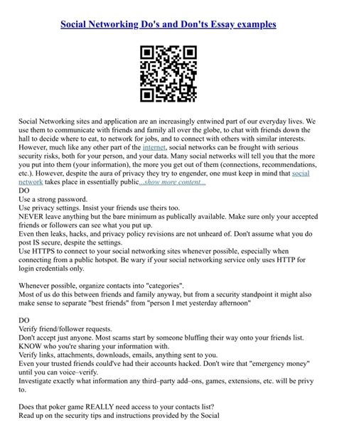 Ppt Essay On Social Networking Sites Powerpoint Presentation Free