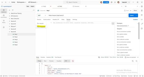 Pre Script And Post Script Test Option Are Not Displayed Help Hub Postman Community