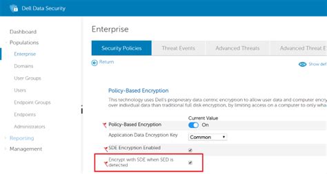 how to enable sde encryption for dell encryption enterprise or dell encryption personal on