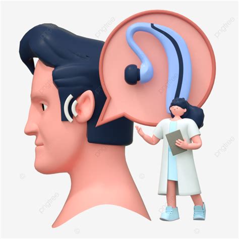3dc4d 입체 장애인 청각 장애인 만화 캐릭터 3d C4d 입체 Png 일러스트 및 이미지 에 대한 무료 다운로드