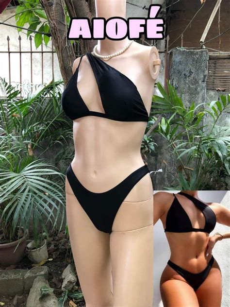Two Piece Sexy Sided Bikini Swimsuit Womens Fashion Swimwear