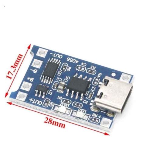 Type C Usb 5v 1a 18650 Lithium Battery Charger Module Charging Board