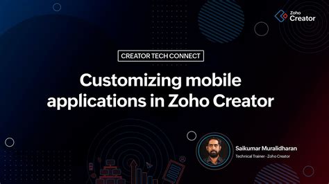 Customizing Mobile Applications In Zoho Creator YouTube