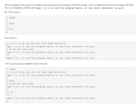 Solved Write A Program That Given Two Integers Calculates