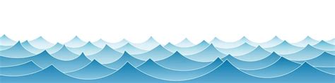 Ocean Waves Border Vectors And Illustrations For Free Download