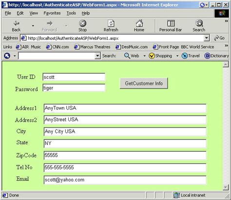 Authenticate Web Service Client An Aspnet Web Application