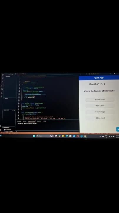Patil Gayatri On Linkedin Flutter Quizapp Firstlaunch