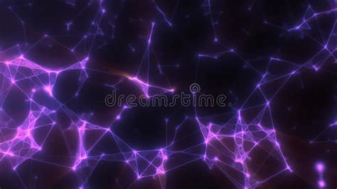 Abstract Blue Plexus Lines Triangles Energy Magical Background Stock Footage Video Of Design