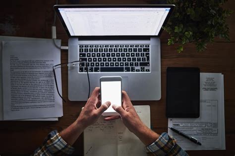 Premium Photo Updating The Team On His Progress High Angle Shot Of An