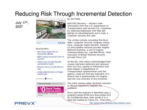 Ppt Reducing Risk Through Incremental Malware Detection Powerpoint