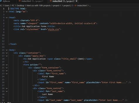 Webdevelopment Html Css Jobapplication Saima Naz