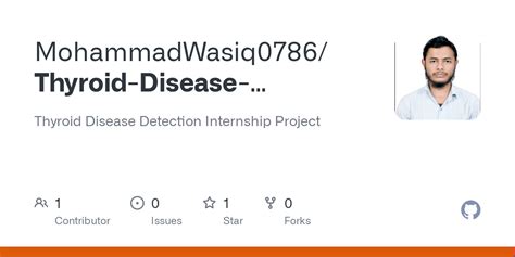 GitHub MohammadWasiq0786 Thyroid Disease Detection Thyroid Disease Detection Internship Project