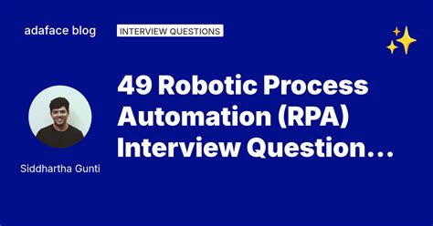 49 Rpa Interview Questions Adaface
