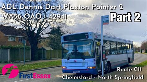 Withdrawn First Essex Route C11 Dennis Dart Plaxton Pointer 2 Wa56