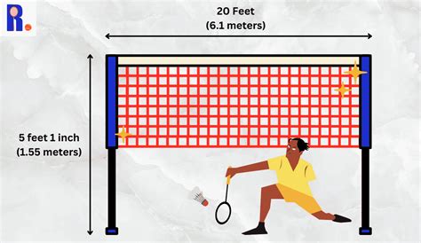 Badminton Net Height Feet Centimeters And Inches