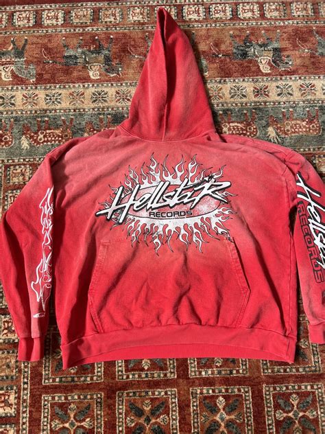 Hellstar Hellstar Records Hoodie Red Capsule 9 Grailed