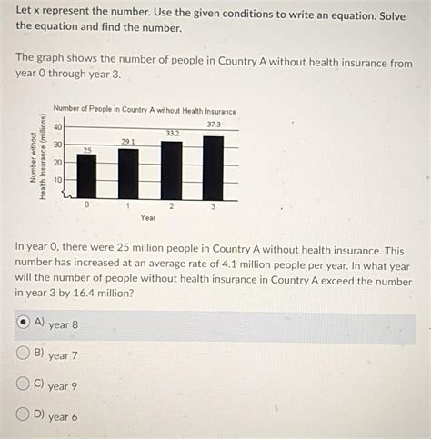 Solved Let X Represent The Number Use The Given Conditions